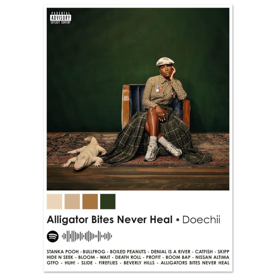 Doechii - Alligator Bites Never Heal - Premium Poster in Semi-gloss ...
