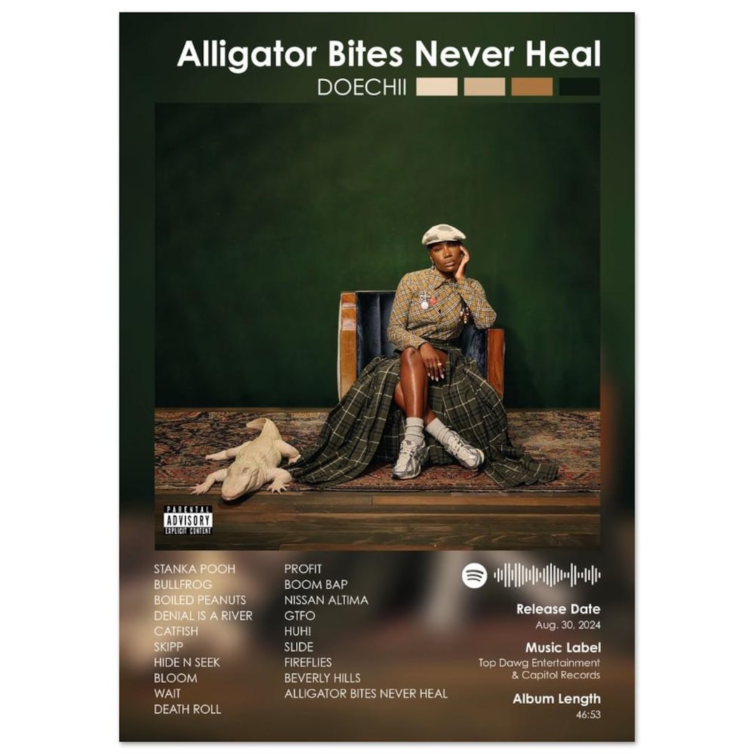 Doechii - Alligator Bites Never Heal - Unframed - Premium Semi-gloss ...