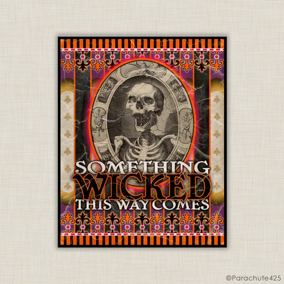 Goth Carnival Circus Wall Art for Unique Home Decor Something | Etsy