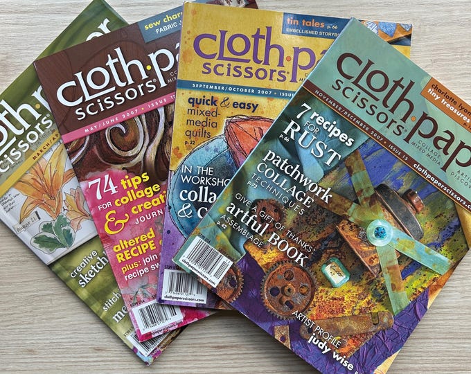 2007 Cloth Paper Scissors Magazines - Set of 4 - Etsy