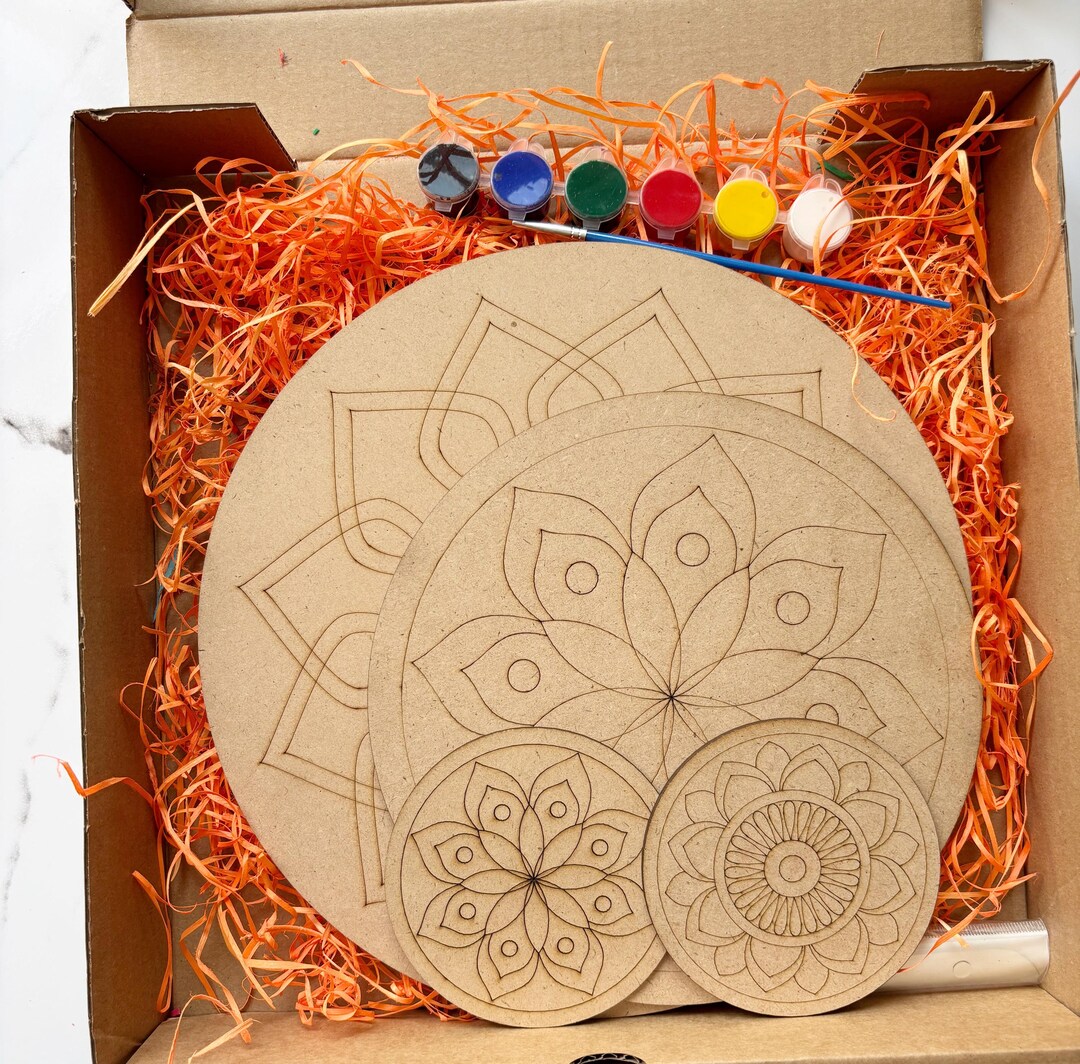 DIY Mandala Art Kit: Mindful Craft, Painting Activity, Gifting - Etsy