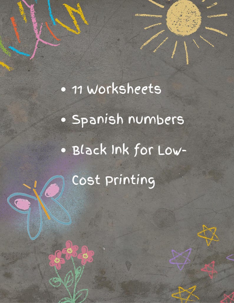 Spanish Numbers Worksheets for Kids Printable Spanish Learning ...