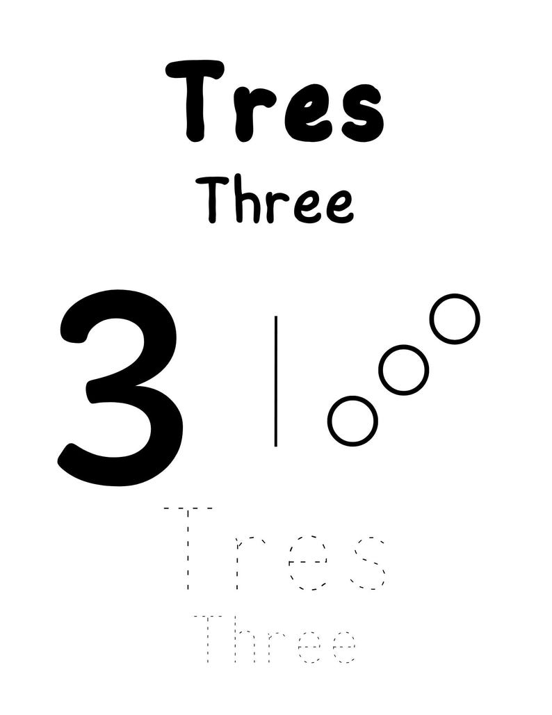 Spanish Numbers Worksheets for Kids | Printable Spanish Learning ...