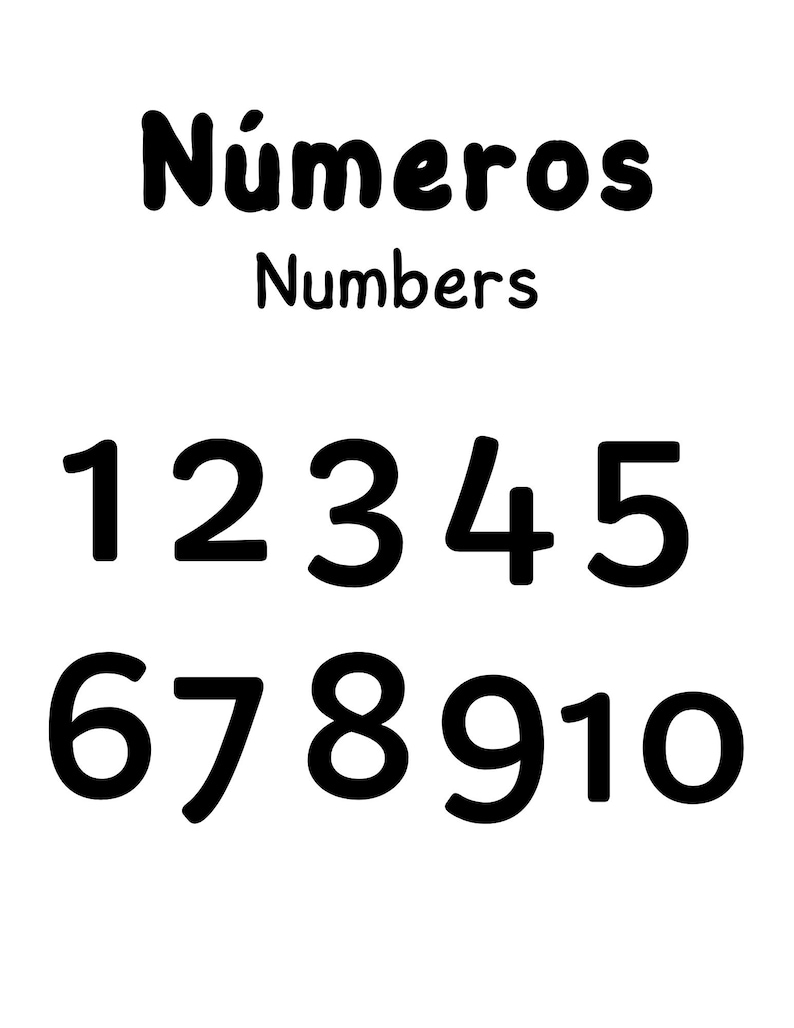 Spanish Numbers Worksheets for Kids Printable Spanish Learning ...