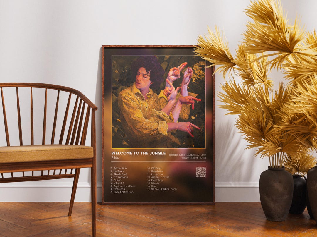 Welcome to the Jungle RILÈS Poster Rap Poster French Rap Rap Album ...