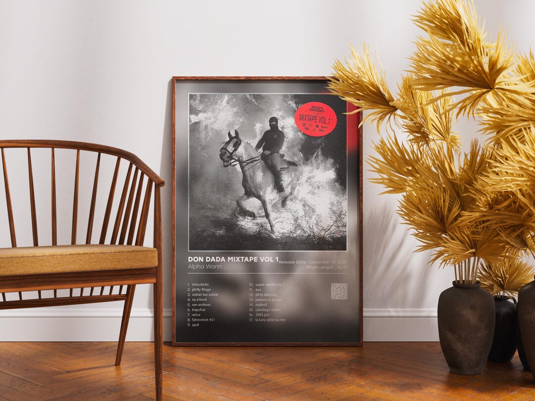 Don Dada ALPHA WANN Poster Rap Poster French Rap Rap Album Poster ...