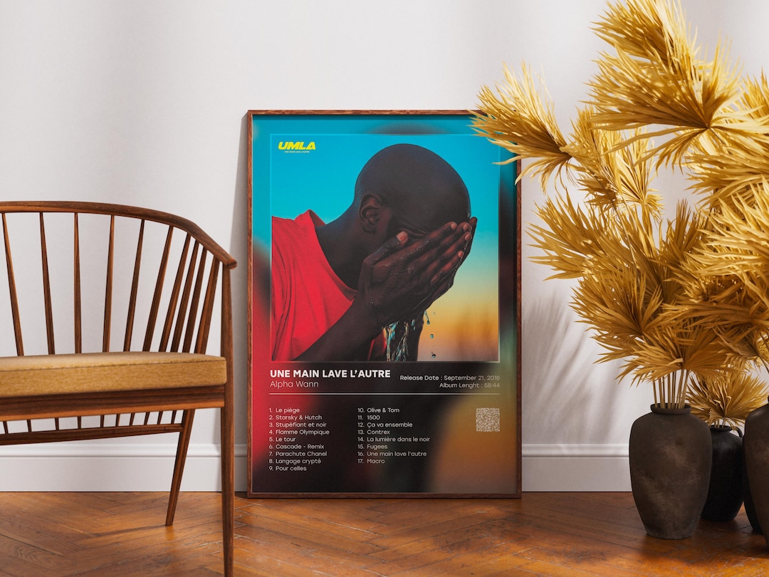 UMLA ALPHA WANN Poster Rap Poster French Rap Rap Album Poster Digital ...