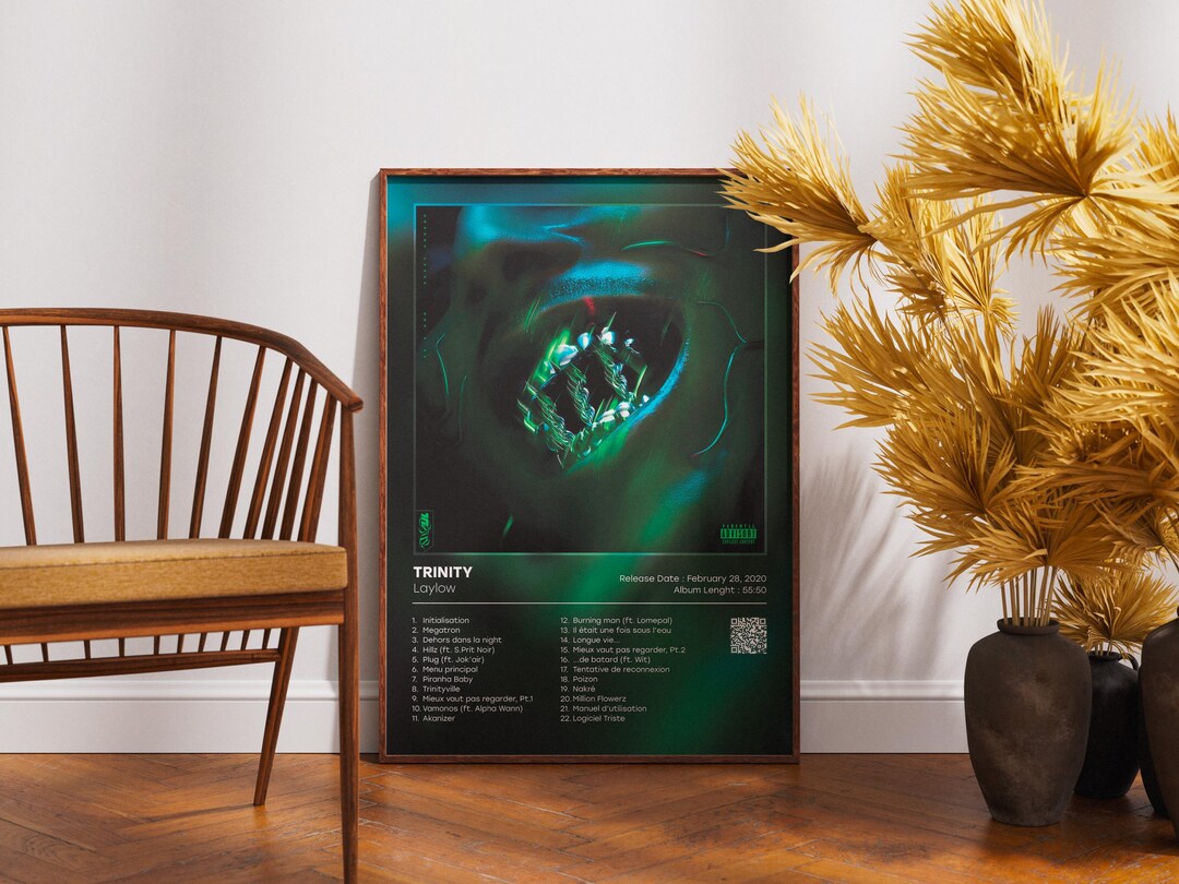 Trinity LAYLOW Poster Rap Poster French Rap Rap Album Poster Digital ...
