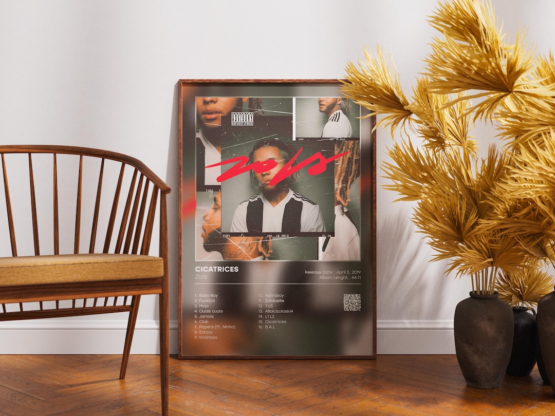 Scars ZOLA Poster Rap Poster French Rap Rap Album Poster Digital File ...