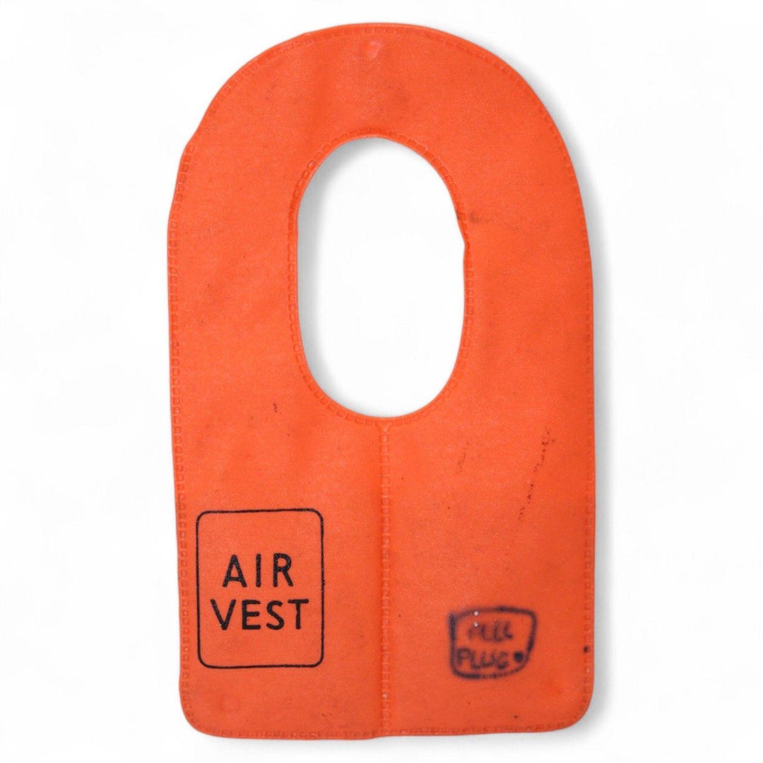 Vintage 1964 G.I. Joe Life Jacket Air Vest Orange for 12" Action ...