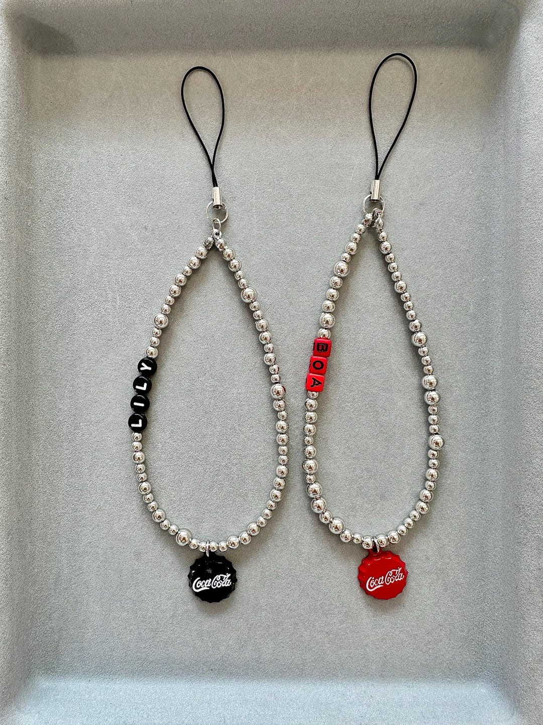 Custom Phone Charm, Y2k Beaded Phone Charm, Pop Culture, Any Name ...