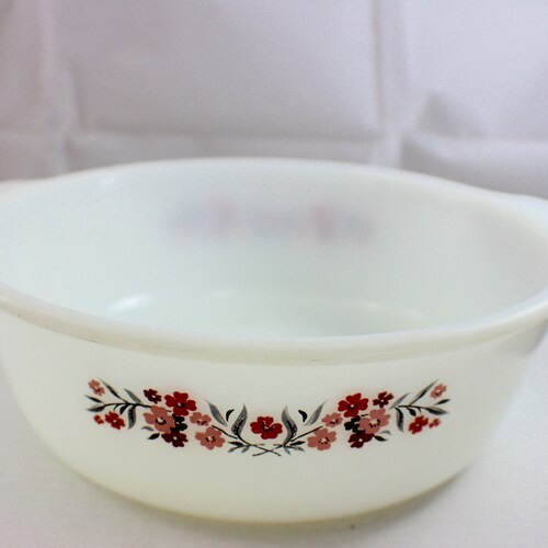 Fire King Primrose Casserole Dish Vintage Thanksgiving Anchor | Etsy