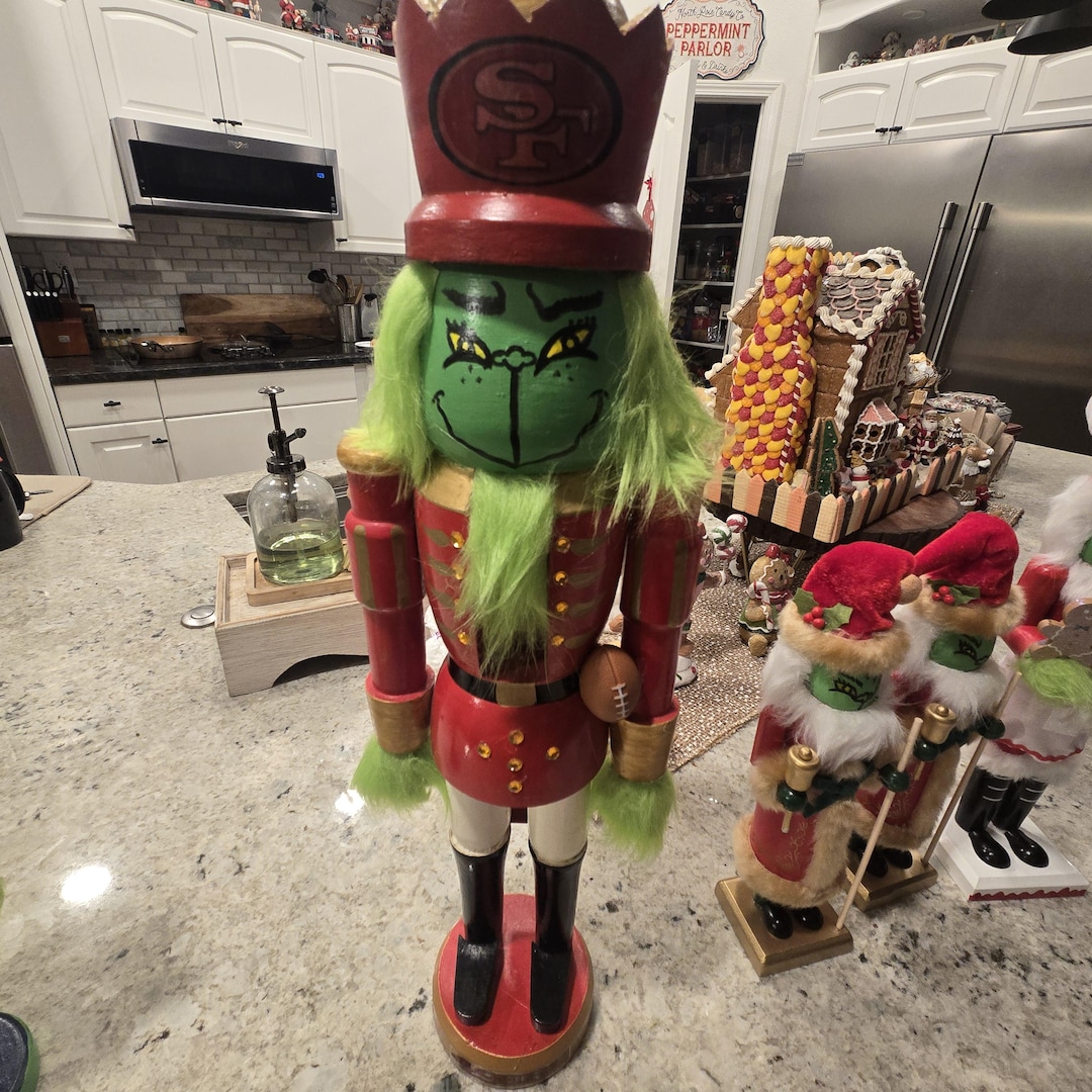 Custom 20 NFL 49ers Grinch Nutcracker - Etsy