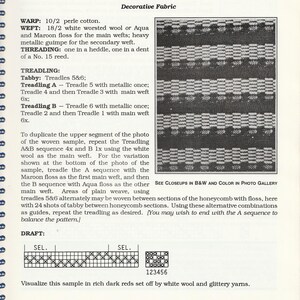 Design Challenges Monograph One Works of Elmer Wallace Hickman Weaving ...