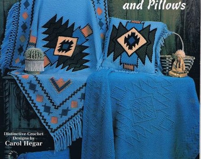 Native American Afghans and Pillows Crochet Patterns Craft Leaflet - Etsy