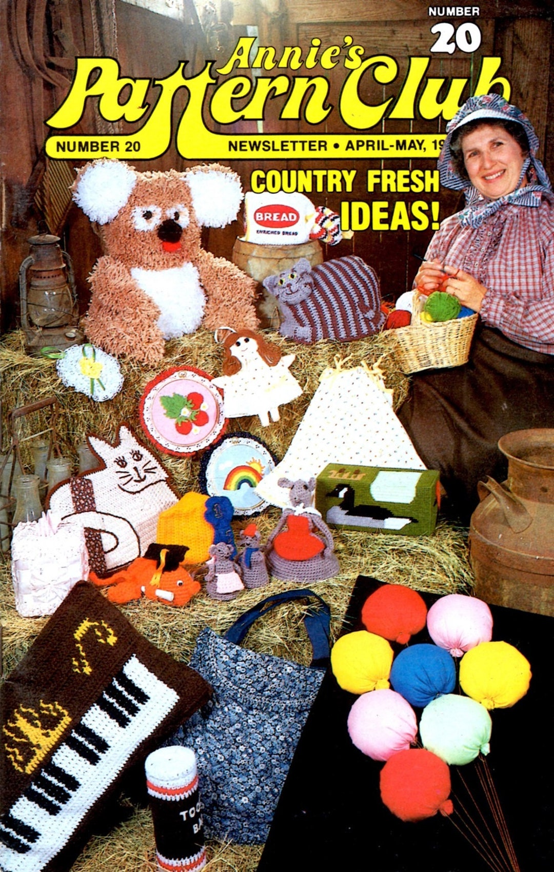 Annie's Pattern Club 20 Crochet Koala Bread Tissue Box Cover Keyboard ...