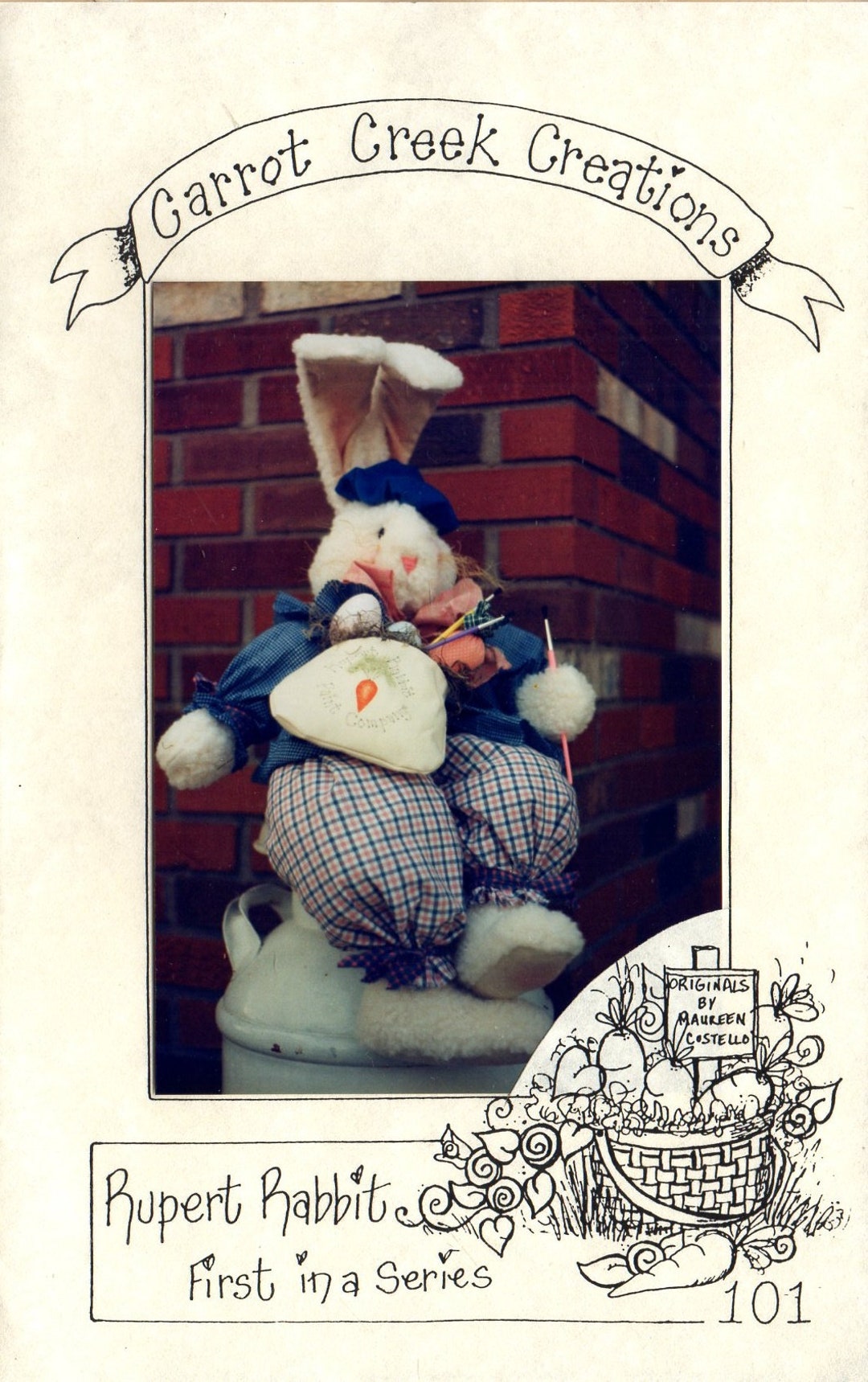 Rupert Rabbit Paint Company 18 Inches Tall Bunny With Paint Brushes ...