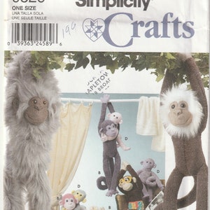Monkeys in Two Sizes Small 15 Inches Tall and Large 26 Inches Tall ...