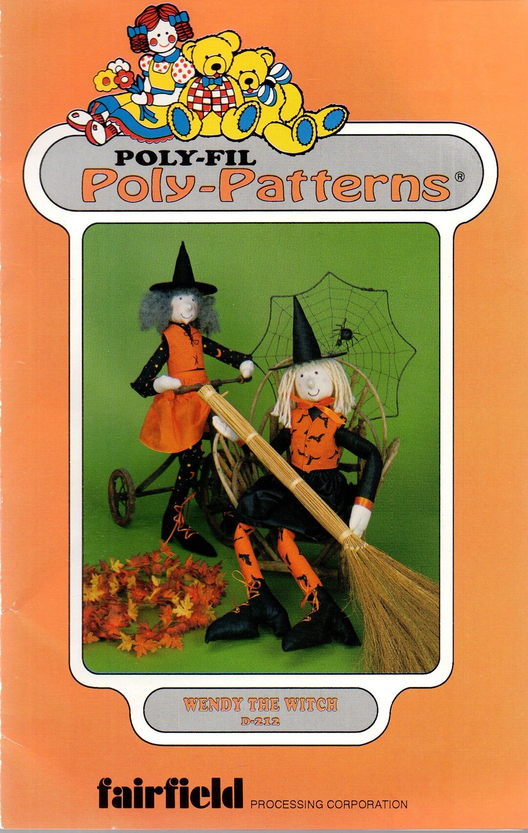 Wendy Witch Doll and Halloween Witch Fabric Sculptures Craft Pattern ...