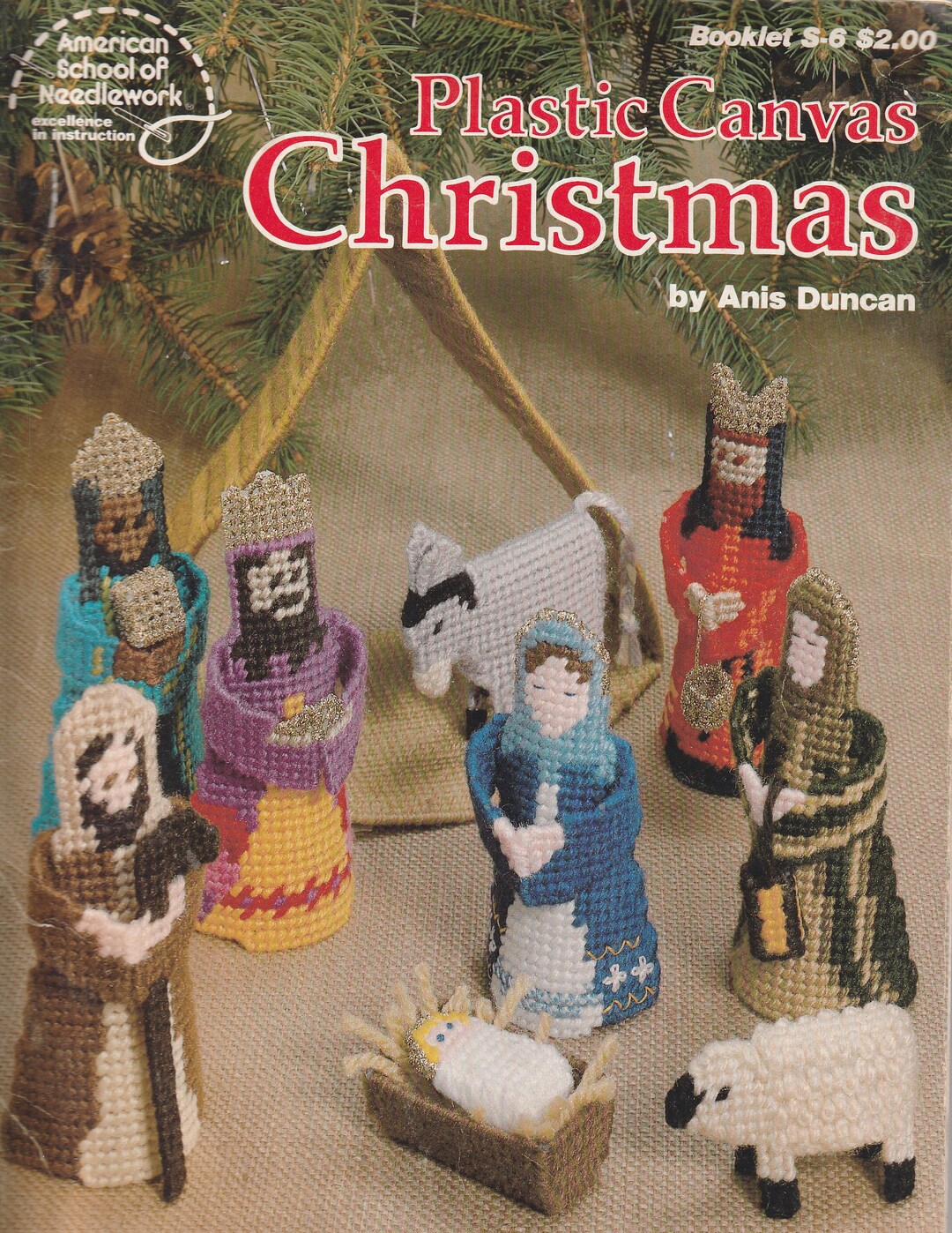 Plastic Canvas Christmas Nativity Baby Jesus Mary Joseph 3 Kings ...