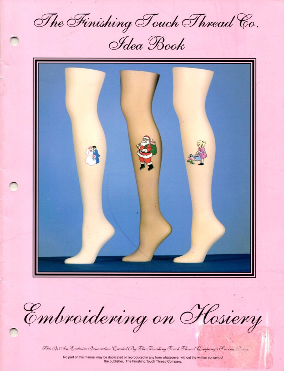 Embroidering on Hosiery Pantyhose Netting Stockings Directions Learn ...