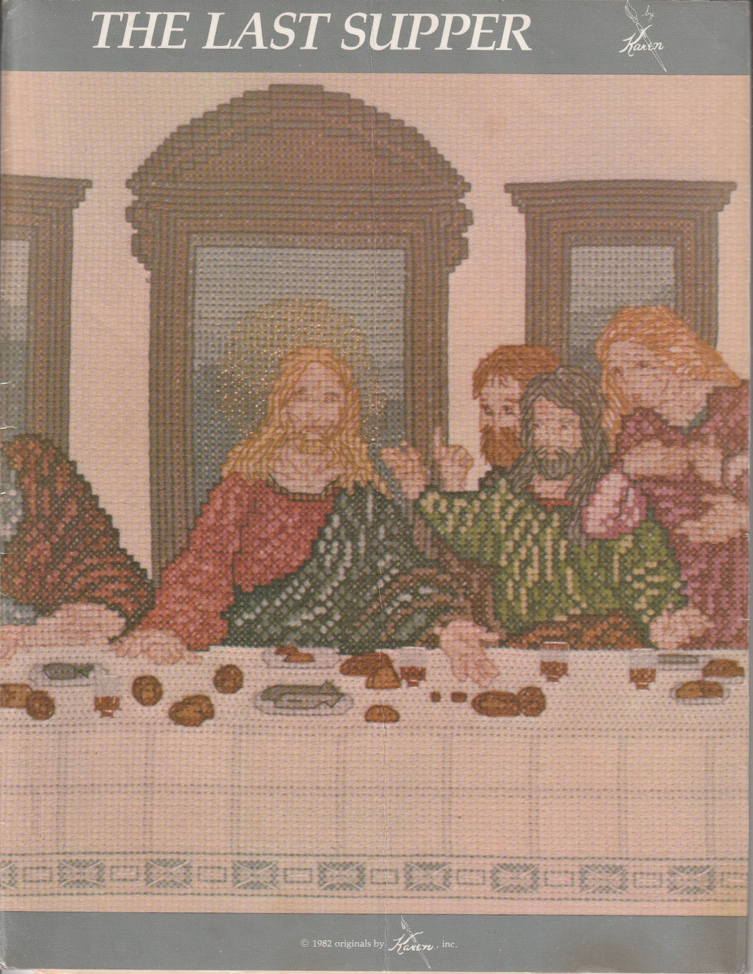 Last Supper Jesus Christ and Disciples Around a Dinner Table Counted ...
