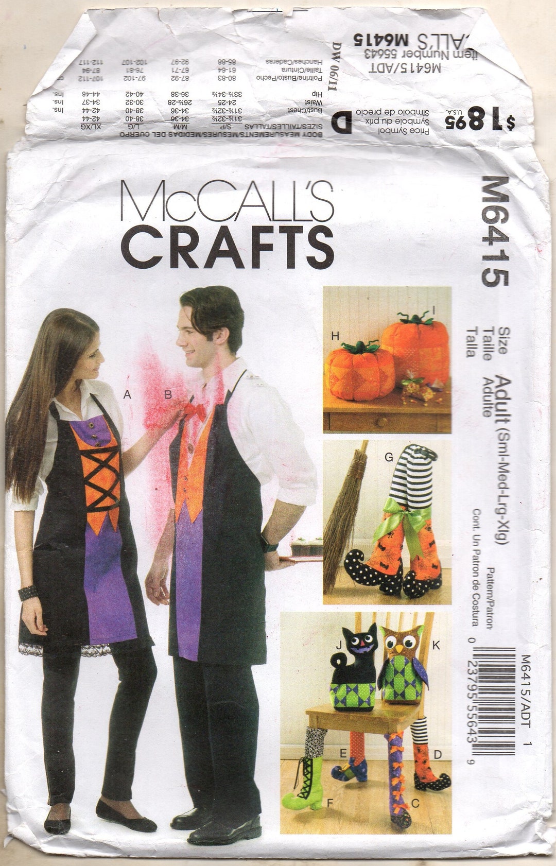 Apron Dress or Tuxedo Chair Decorations Boots Pumpkins Cat Owl ...
