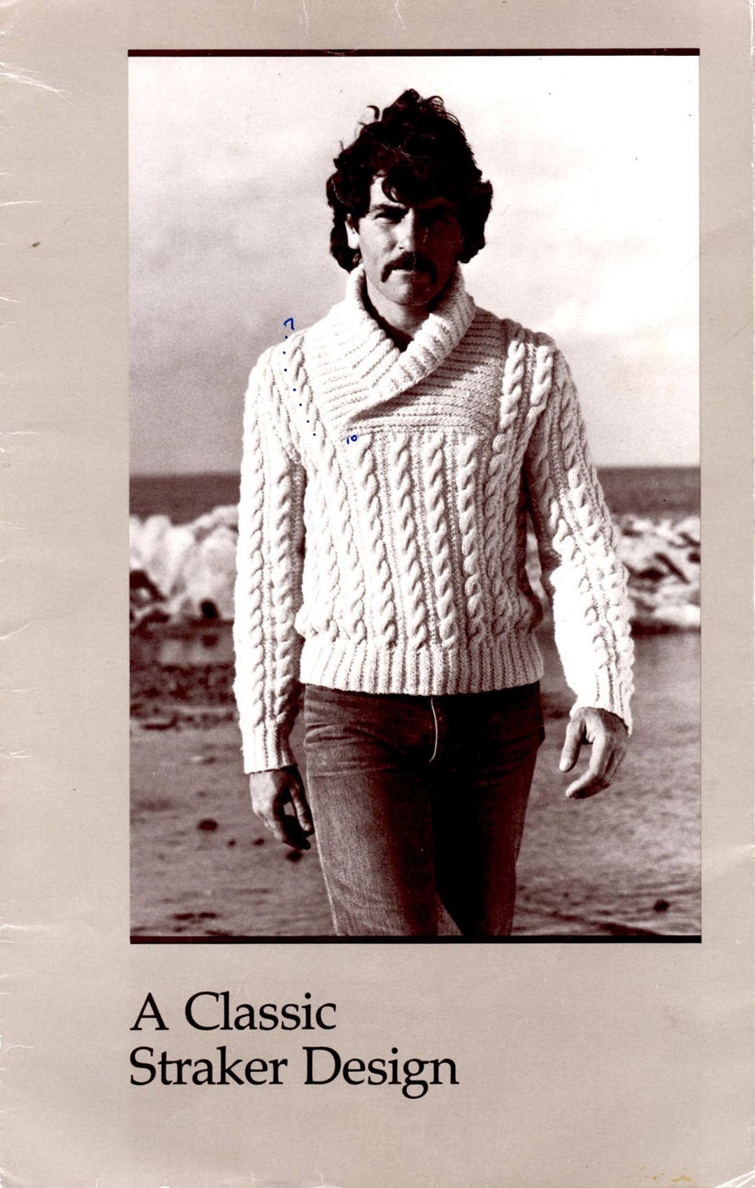 Classic Straker Design Cable Fisherman Sweater Men Women 34 36 38 40 42 ...