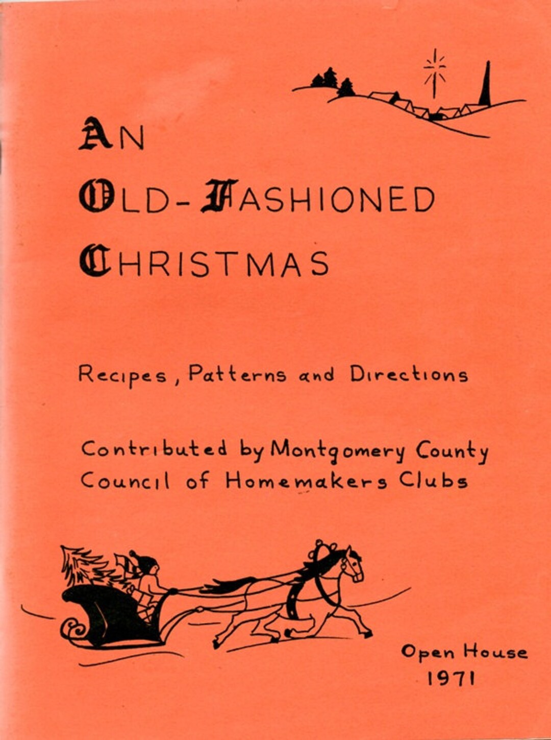 Old Fashioned Christmas Recipes Patterns and Directions Vintage 1970s ...