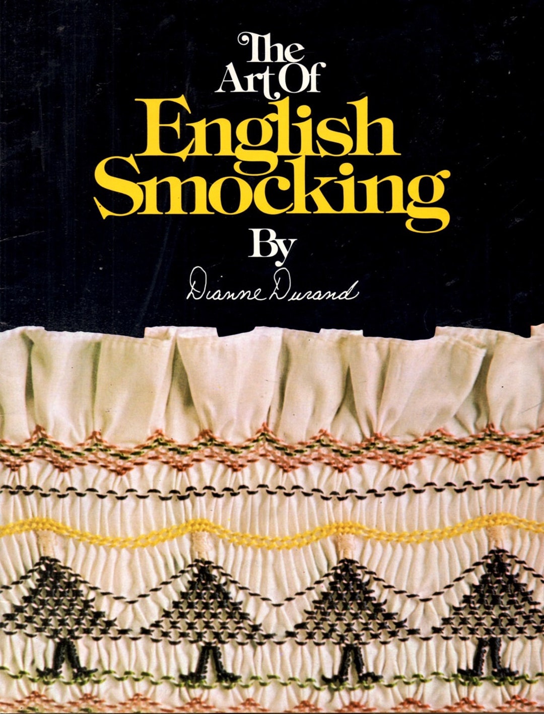 Art of English Smocking Colored Stripes Trees Flowers Learn How to Make ...