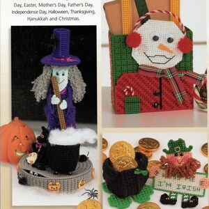 Happy Holidays in Plastic Canvas New Year Valentine St Patrick - Etsy