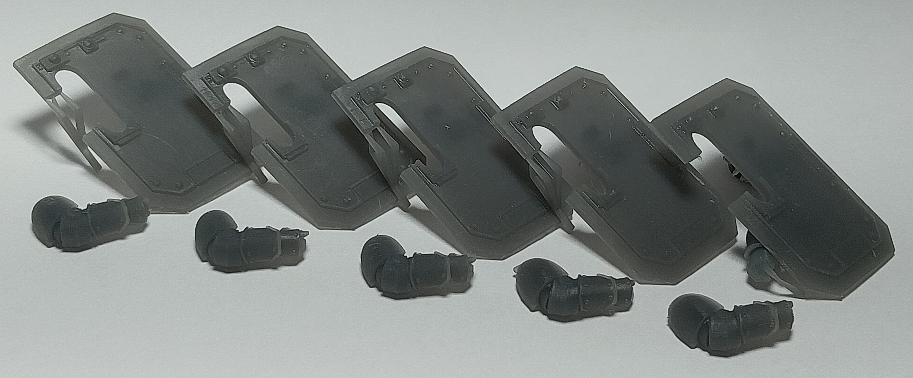 5x Space Warrior Shields | Boarding Shields | Sci-fi Grimdark Custom ...