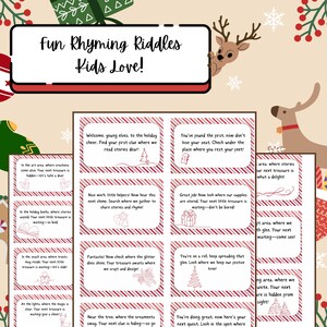 Editable PDF Christmas Scavenger Hunt Template for Kids | Fun Classroom ...