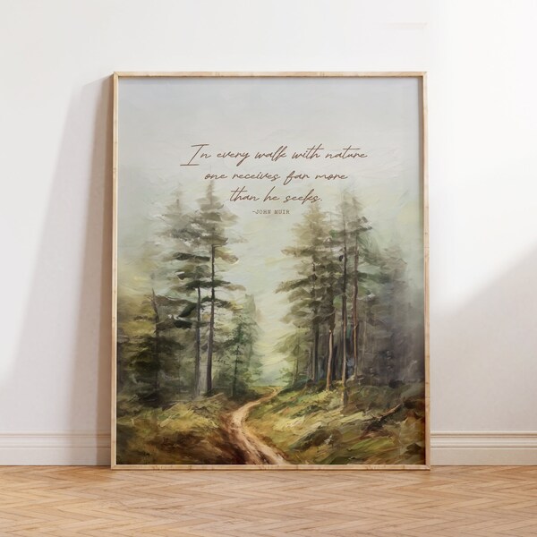 John Muir Quote - Etsy
