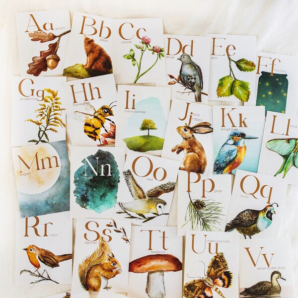 Abc Flashcards - Etsy