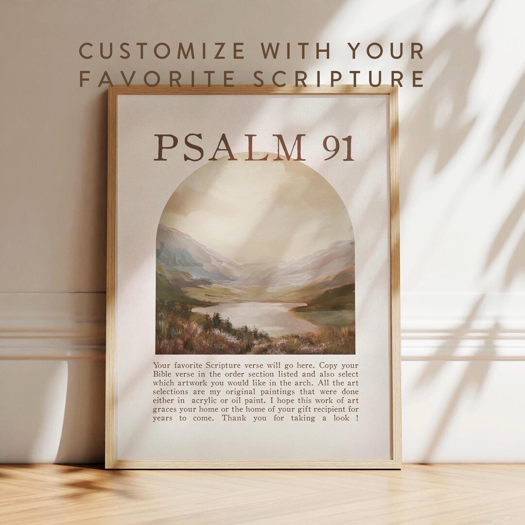Custom Scripture Print, Your Favorite Bible Verse Wall Art, Christian ...