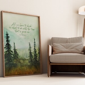 J.R.R. Tolkien Quote Wall Art LOTR Print Misty Mountains - Etsy