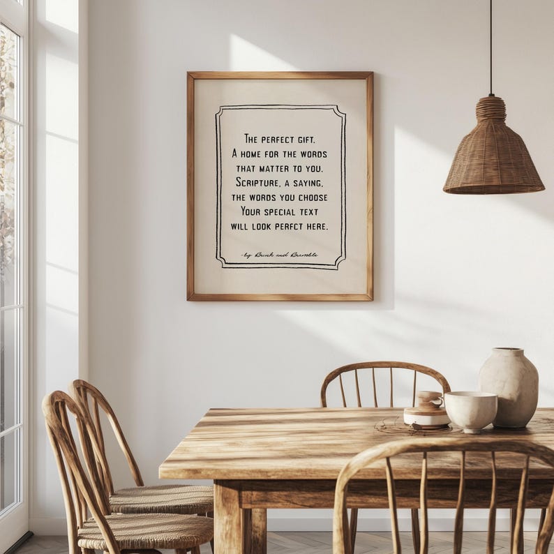 Custom Quote, Saying or Bible Verse Print, Personalized Wall Art Gift ...