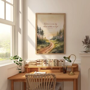 Anne of Green Gables Print, Tomorrow is a New Day With No Mistakes in ...