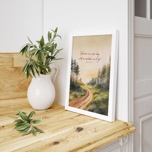 Anne of Green Gables Print, Tomorrow is a New Day With No Mistakes in ...