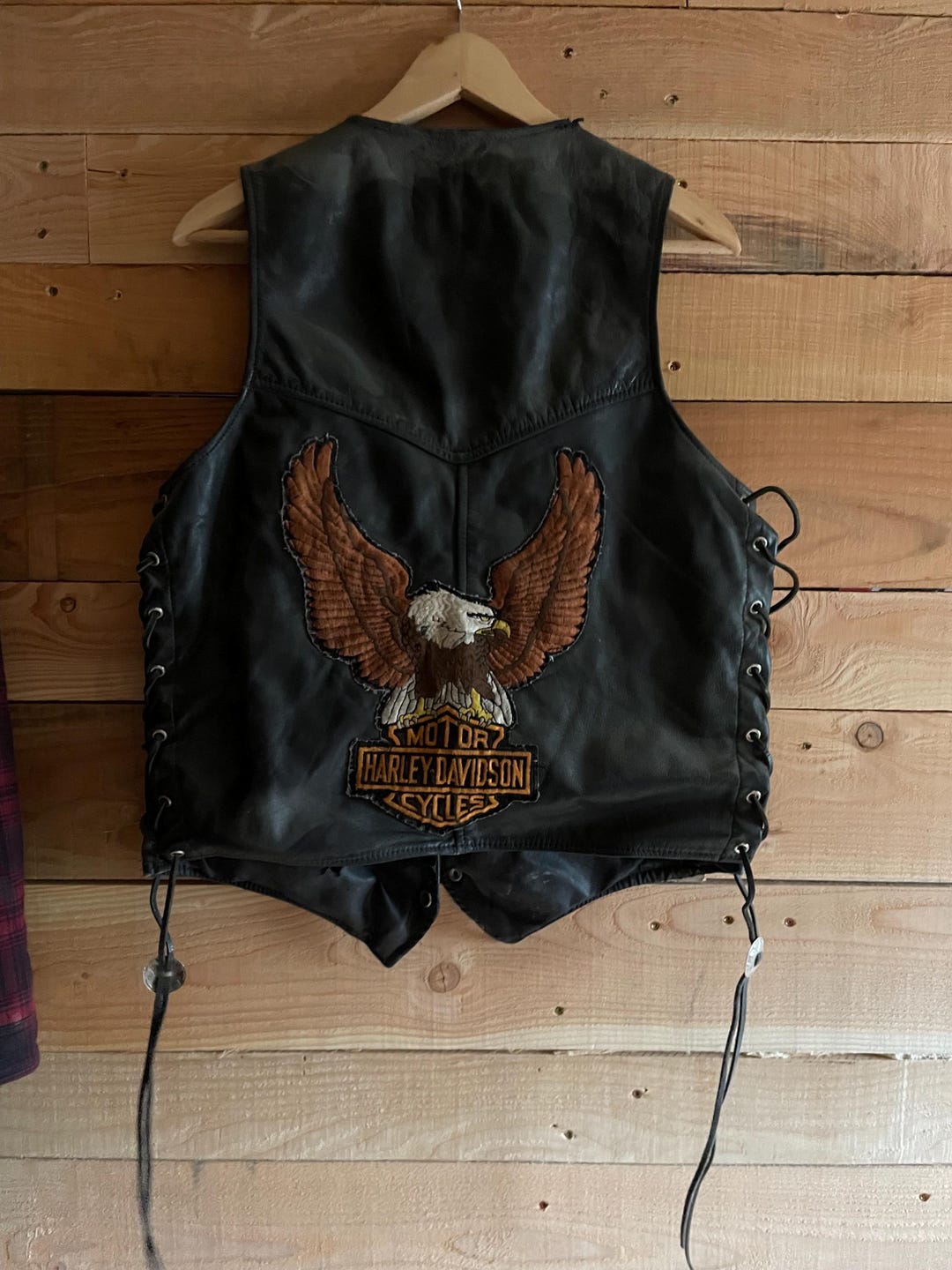 Biker Lady Vest Vest Cowl Rocker Harley Davidson Eastside Country ...