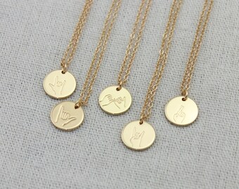 Mom Asl Necklace - Etsy