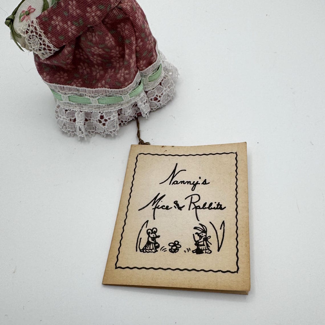 Vintage Nanny's Mice and Rabbits "embroiderer" Rabbit Plush Figurine - Etsy