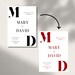 Bold Modern Editable Wedding Invitation Template Suite, Black and White ...