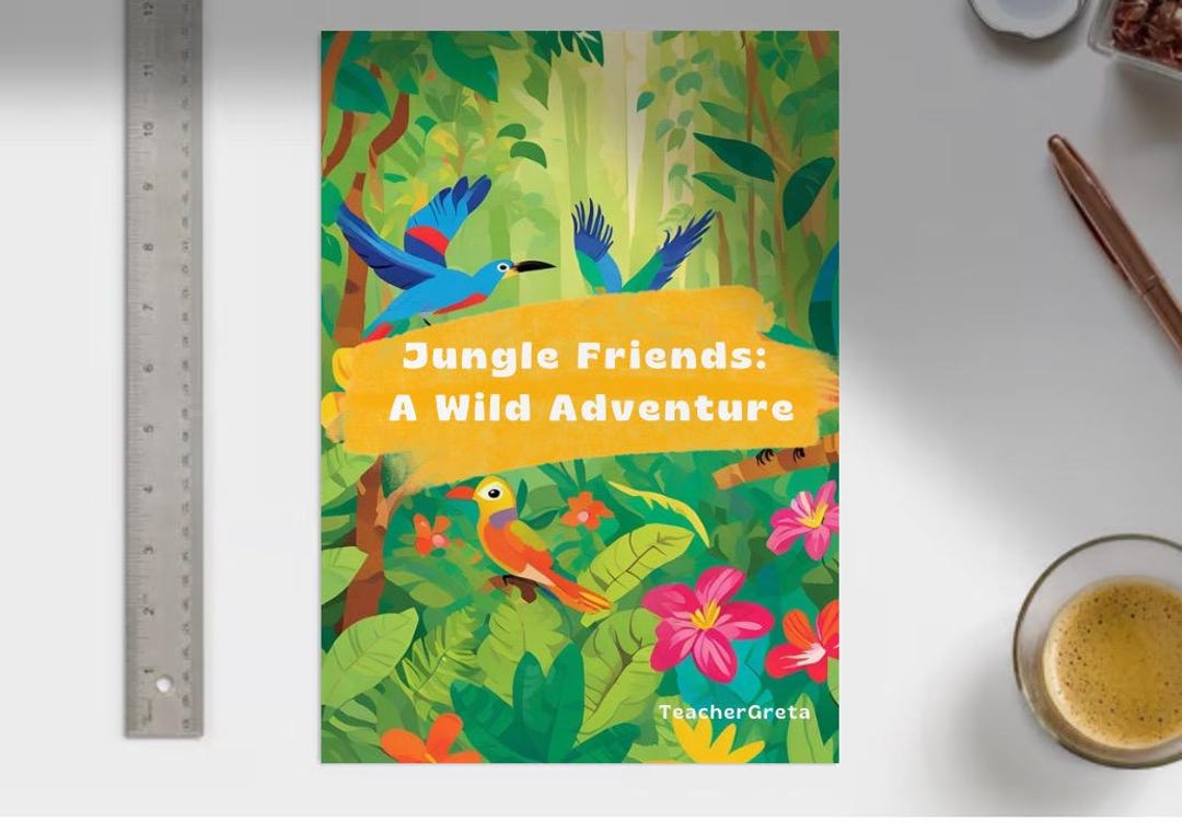 Jungle Friends Storybook & Activity Pack for Kids – Printable PDF With ...