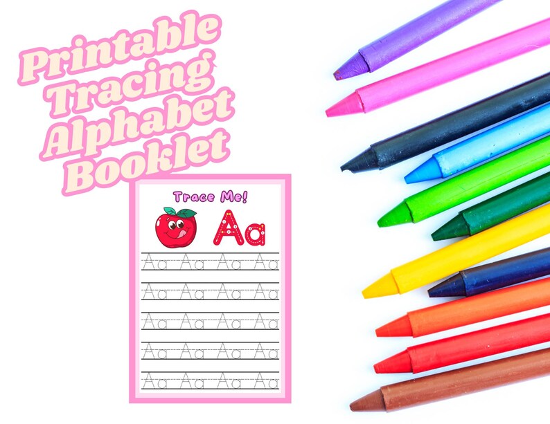Alphabet Tracing Worksheets for Kids: A Printable Letter Tracing ...
