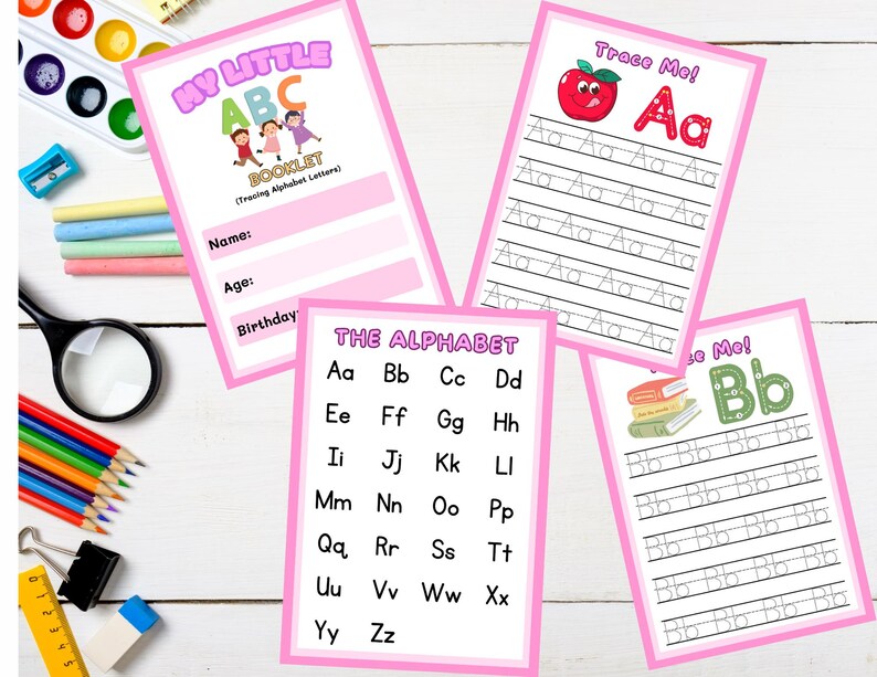 Alphabet Tracing Worksheets for Kids: A Printable Letter Tracing ...