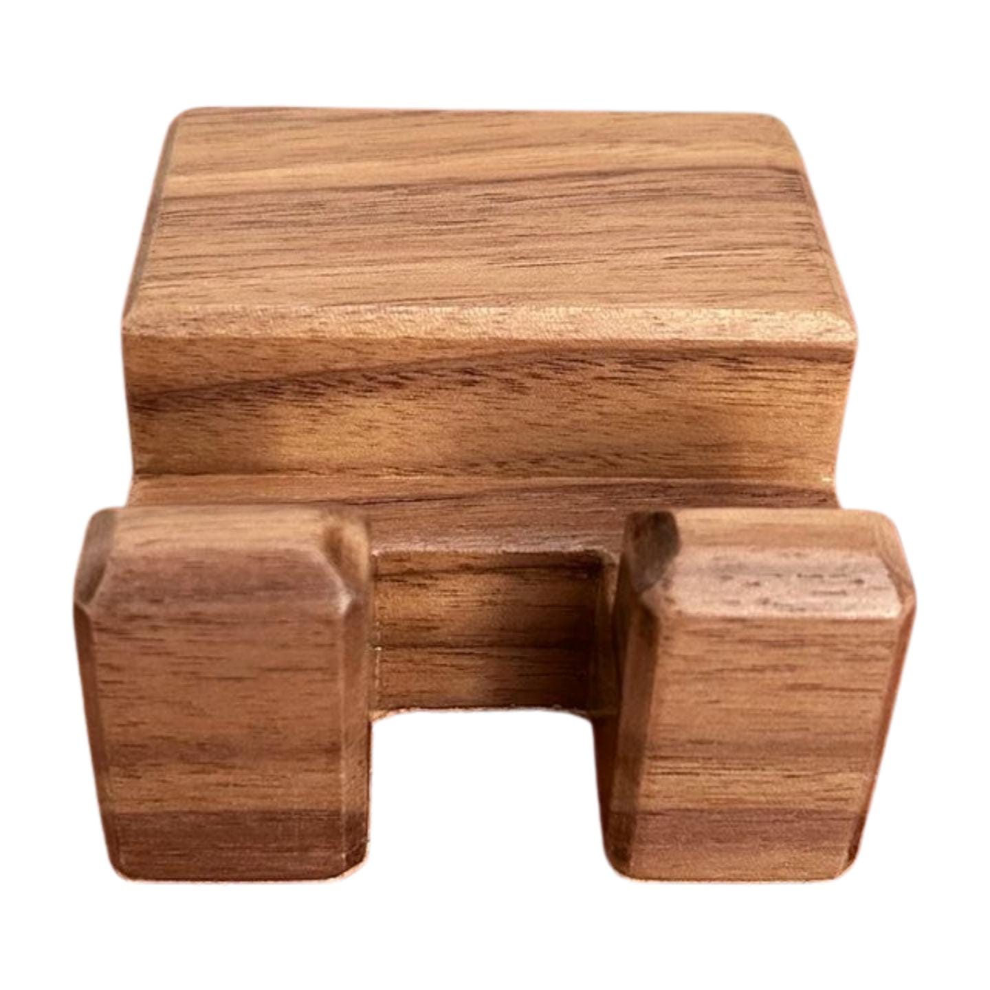 Handmade Walnut Phone Stand, Dual Orientation Charging Dock - Etsy