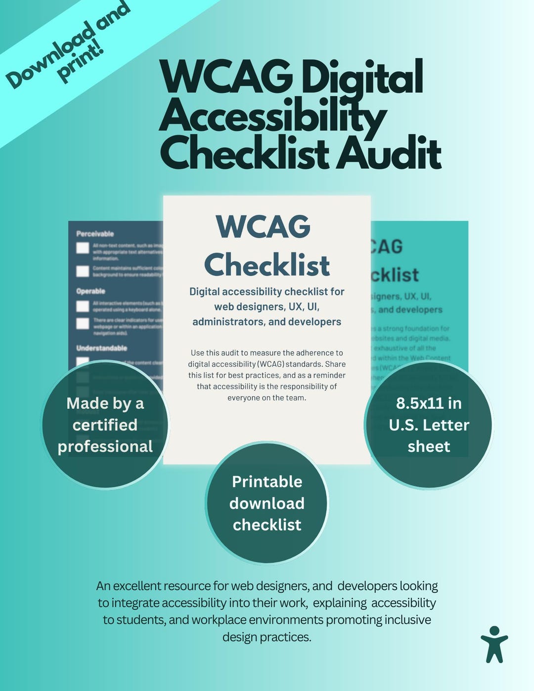 WCAG Digital Accessibility Checklist Audit for Accessible Websites ...