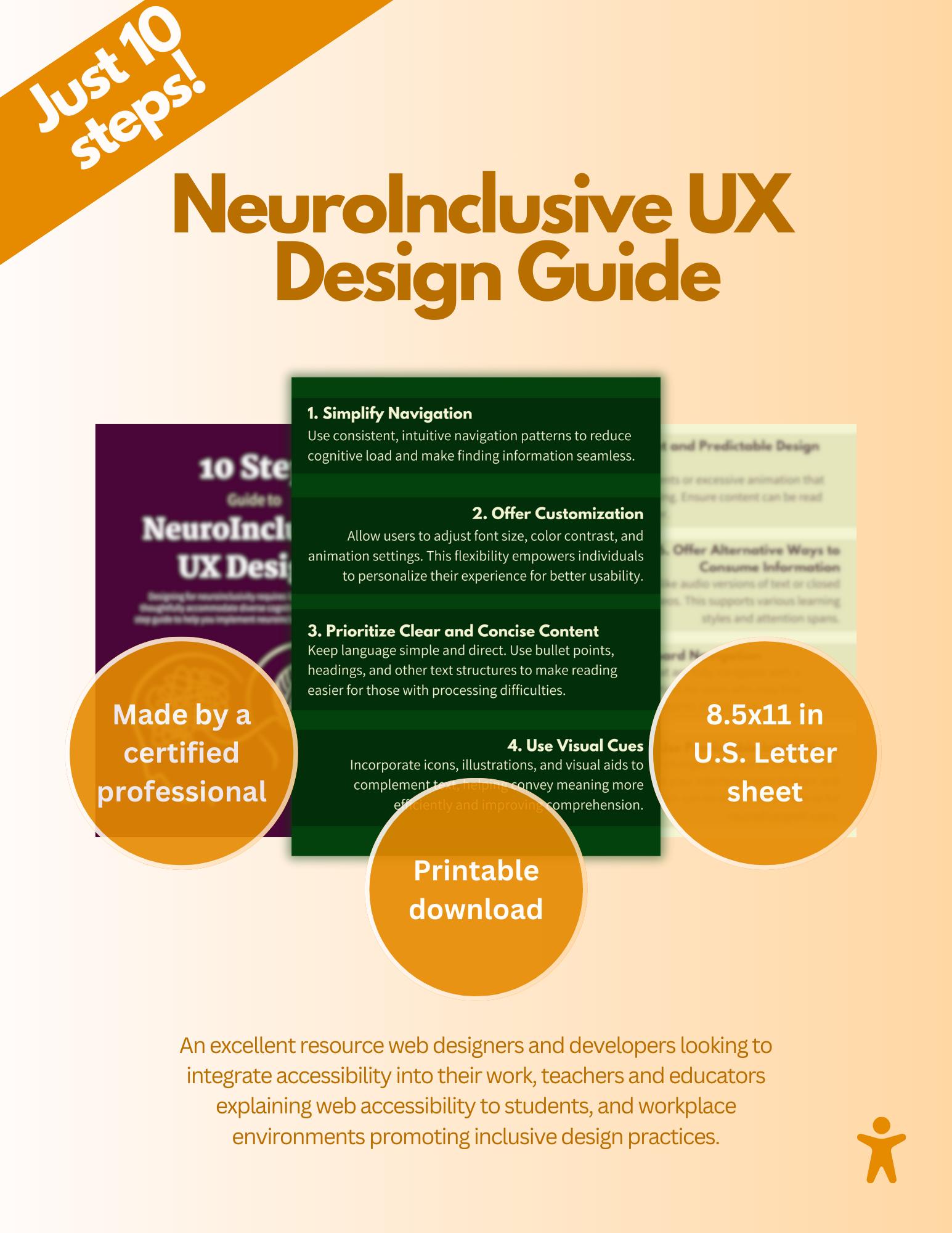 10 Step Guide Neuroinclusive Design for UX and UI Designers and Digital ...